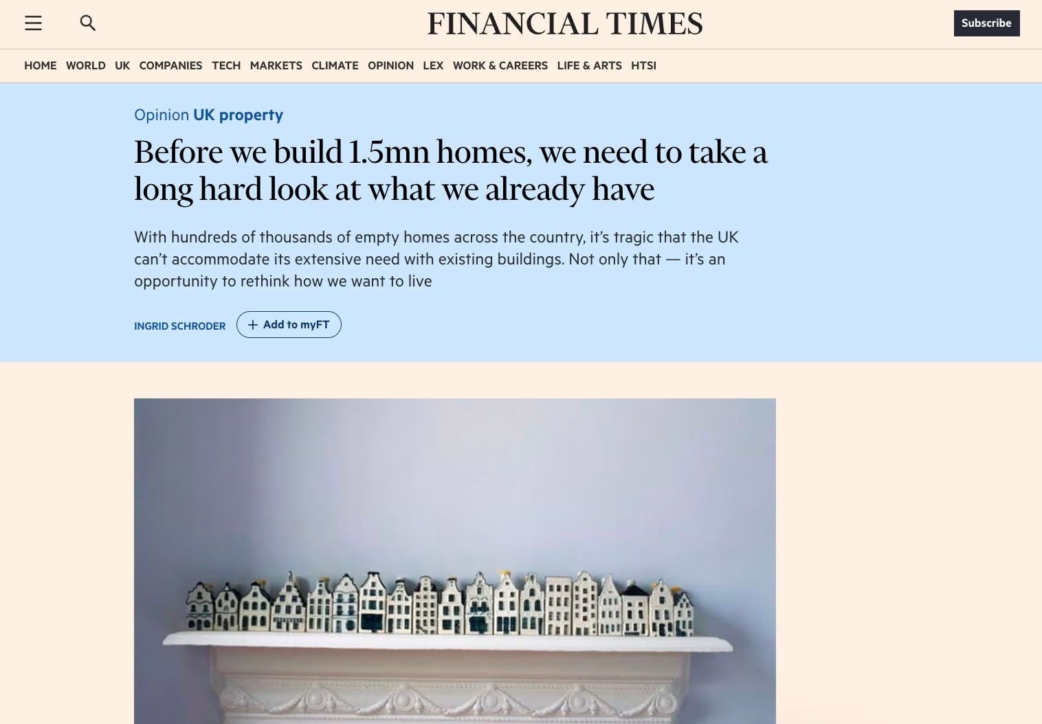 News | AA Director Ingrid Schroder writes for the Financial Times